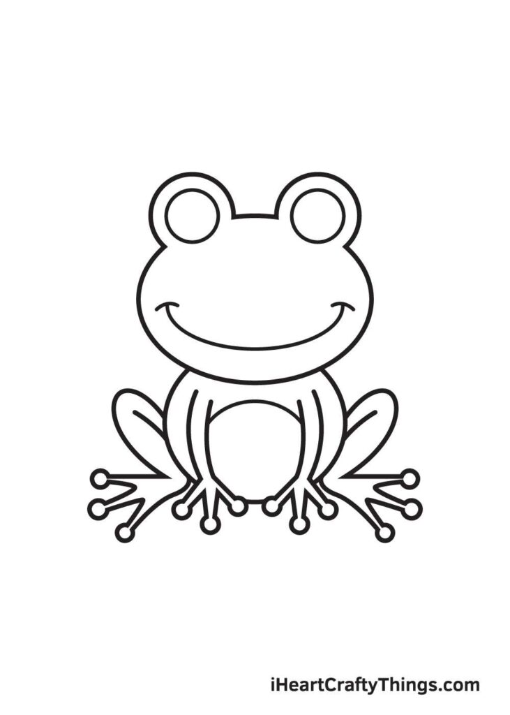 How to draw a realistic frog - Vital Frog